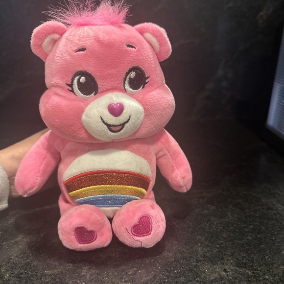 Care Bears | Toys | Care Bear 222 Cheer Bright Pink Rainbow Tummy ...
